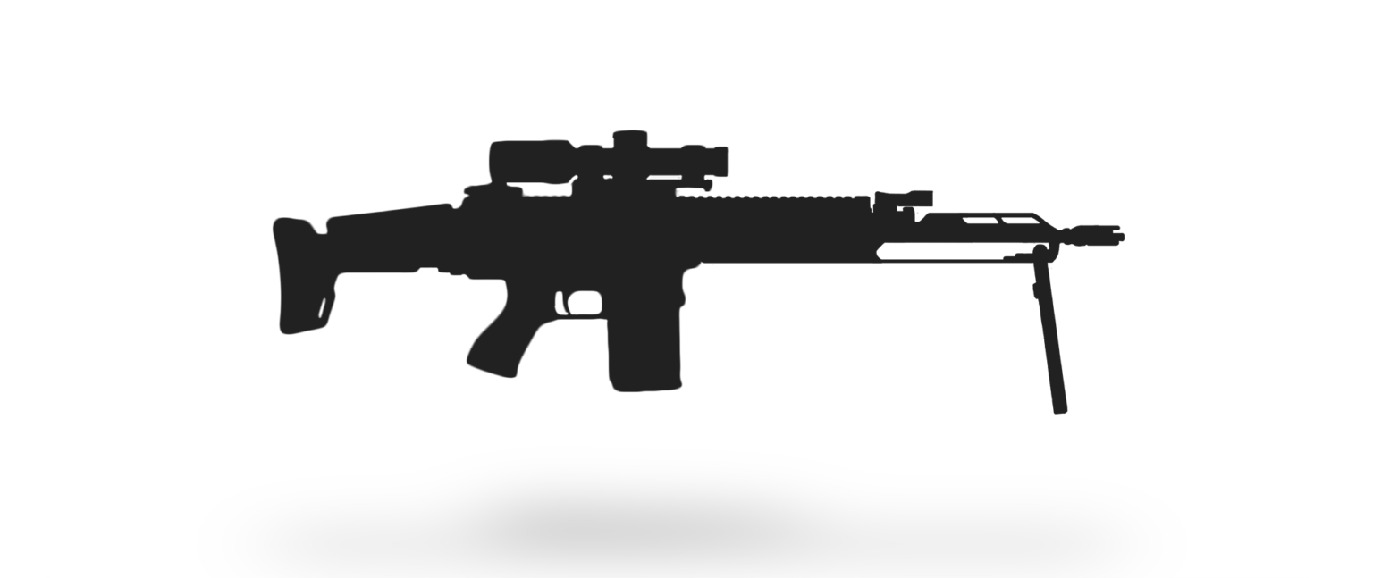 Integrated Rifle Bipods and Handguards - BLK LBL BIPOD